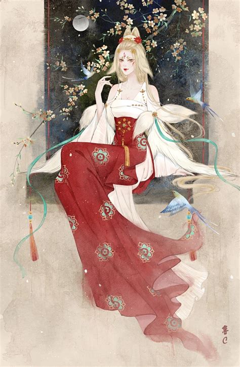 妲己 鲁c 插画师作品涂鸦王国 花瓣网