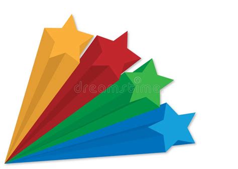 Colourful Exploding Stars Icon Vector Illusytration Stock Vector