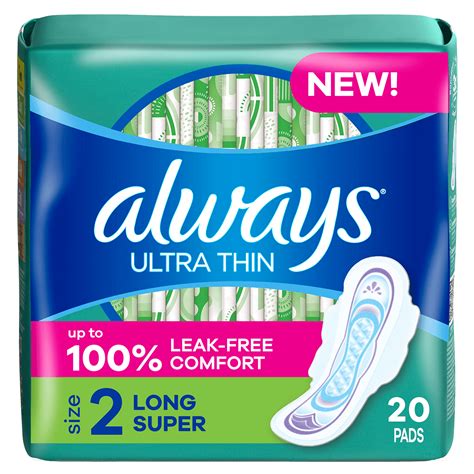 Always Ultra Thin Size 2 Super Pads With Wings Always®