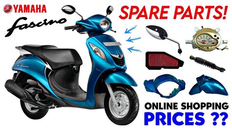 Yamaha Fascino Spare Parts Price 2024 🩵 Online Shopping All India