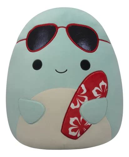 Brinquedo De Pelúcia Squishmallows Original Perry Teal Dolph Parcelamento Sem Juros