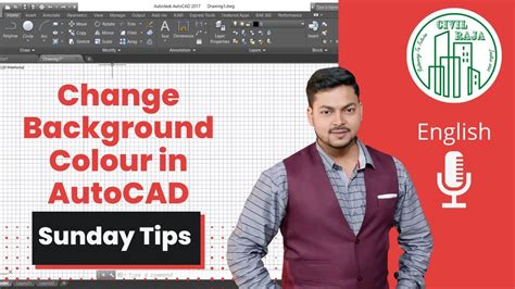 How To Change Background Colour In AutoCAD In English Sunday Tips Change Screen Color In