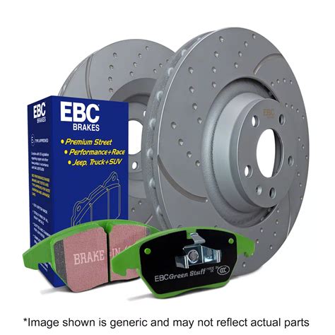 Ebc Brakes Titan Stage 3 Greenstuff 6000 6 Lug Brake Rotor And Pad Kit