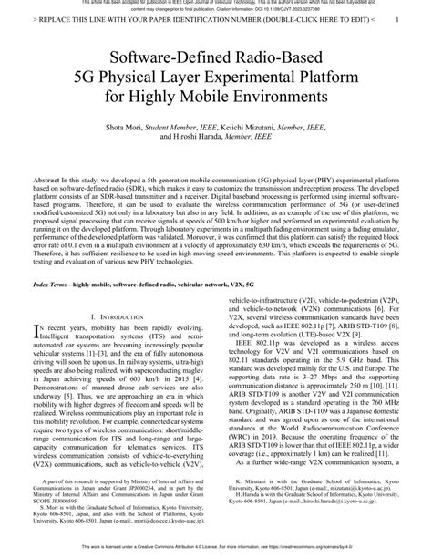 Pdf Software Defined Radio Based 5g Physical Layer Experimental