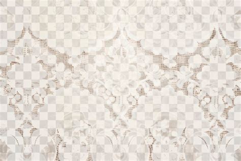 Elegant Floral Lace Pattern Fabric Texture Png Overlay Effect