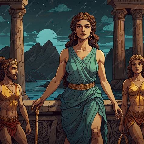 Hand Drawn Greek Mythology Illustration Ai Generated Premium Ai