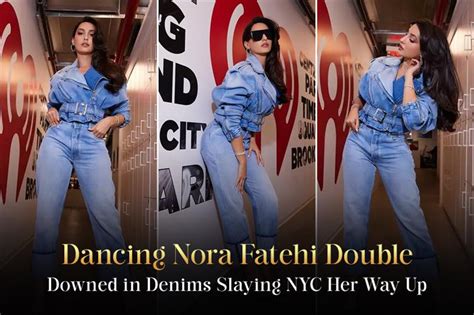 Nora Fatehi Nyc Denim Style Dazzlerr