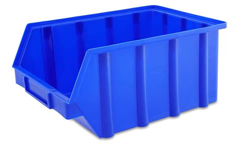 Sands Shop Pack Of 15 Blue Plastic Stacking Boxes Size 4 222 X 340 X 157 Mm Stackable
