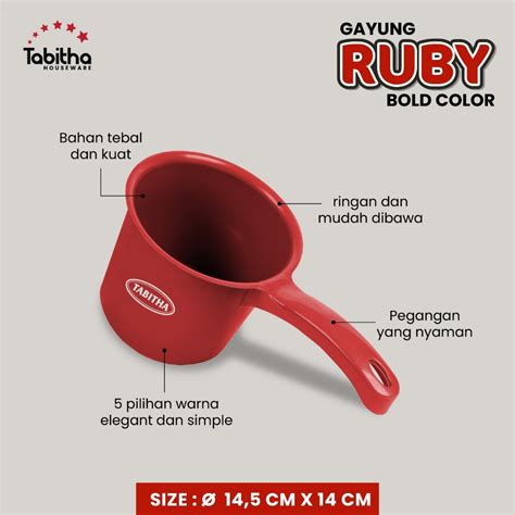 Tabitha Bathtub Dipper Aesthetic Plastic Water Dipper Economical Plastic Dipper Ruby