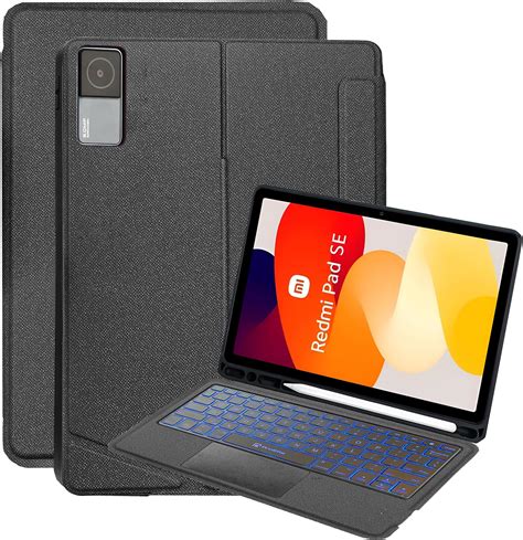 ProElite Wireless Bluetooth TouchPad Keyboard Case For Redmi Pad SE Inch Magnetic Detachable