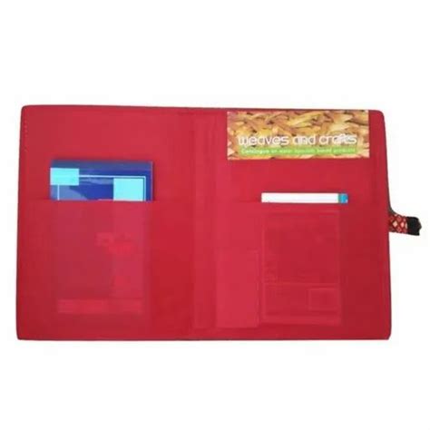 Redblue Fabric File Folder For Collegeconference A4 At Rs 100piece