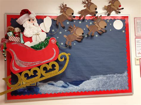 Santa Claus On His Sled Papa Noel En Su Trineo Christmas Board