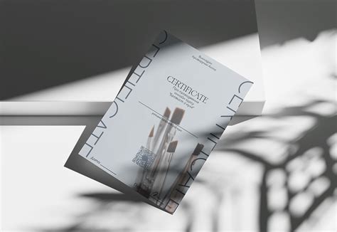 Certificate Brow Master Behance