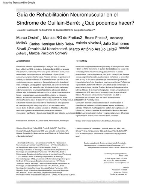 Guillian Barre 3 Pdf Medicina Clinica Especialidades Medicas