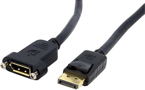 Amazon Com Startech Com Ft M Displayport Male To Female Cable Mounting Latched