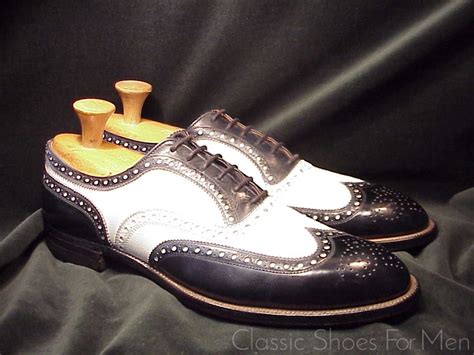 Important Antik French Shriner Spade Sole Full Brogue Oxford Spectator