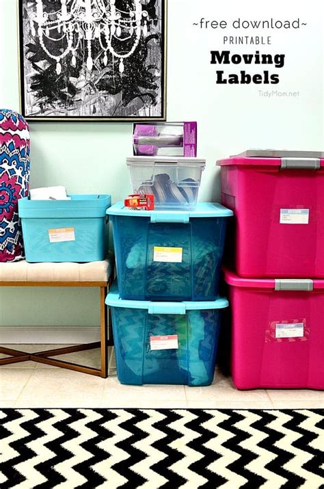 Diy Moving Labels Free Printable Tidymom®
