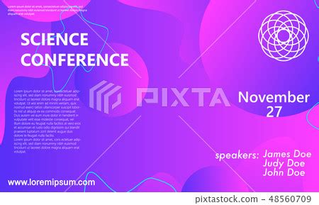 Science Conference Invitation Design Template 插圖素材 48560709 Pixta圖庫