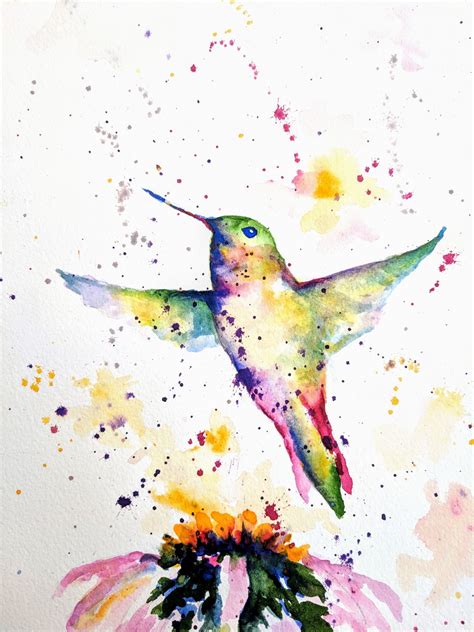 Watercolor Hummingbird At Getdrawings Free Download