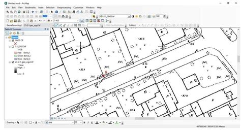 B Selection One Of The Gcps Point 5 In Cadastral Map