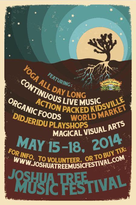 12th Annual Spring Joshua Tree Music Festival Music Festival Poster