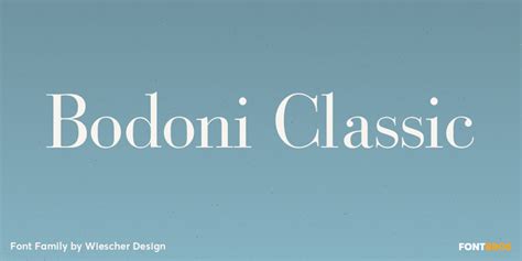 Bodoni Classic Font Canyon