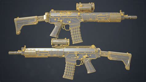 3d Model Pbr Swedish Ak5c And Aimpoint Cs Vr Ar Low Poly Cgtrader