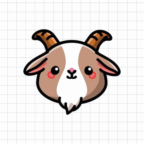 Premium Vector Cute Goat Vector Illustration