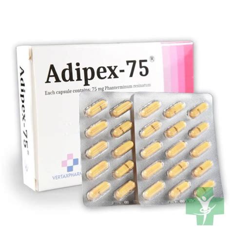 Adipex 75mg 30 Caps Vertaxpharma