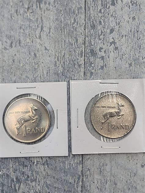 Collections And Lots Two 1978 Old South African R1 Coins For Sale In
