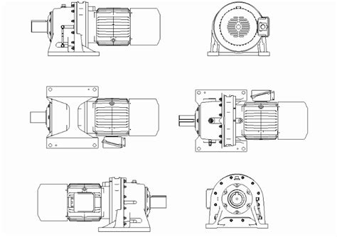 Reducer Motor In Autocad Download Cad Free 396 41 Kb Bibliocad