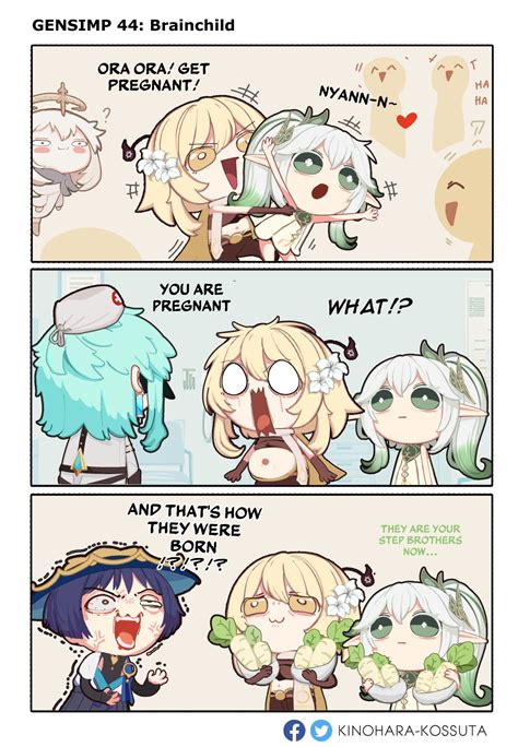 Lumine Nahida And Paimon Genshin Impact Drawn By Kinoharakossuta