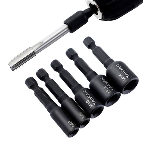 ในสต็อกในสต็อก M6 M14 Firmer Screw Tap Socket Adapter Holder Extension Bar 1 4 นิ้ว Hex Shank