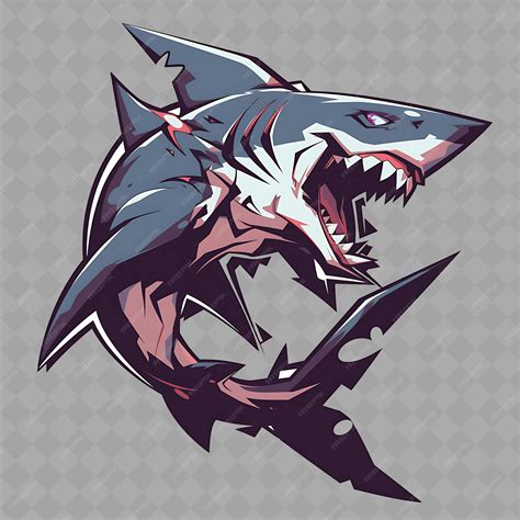 Premium Psd Png Fierce And Formidable Anime Shark Boy With Sharp