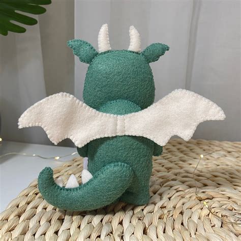 Felt Dragon Pdf Pattern Dragon Pattern Sewing Cute Dragon Felt