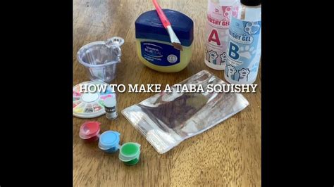 How To Make A Taba Squishy At Home Youtube