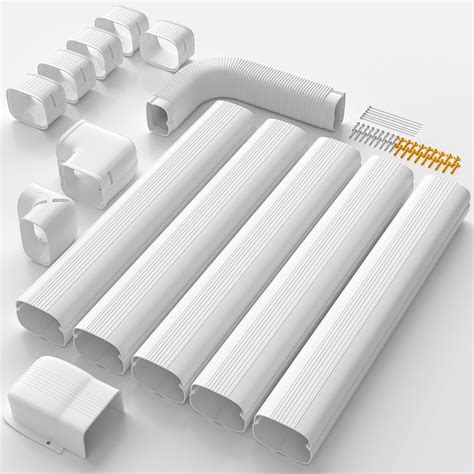 Cestluck 5 20 Ft Mini Split Line Cover Set Pvc And Pp Line Set Cover For Mini Split