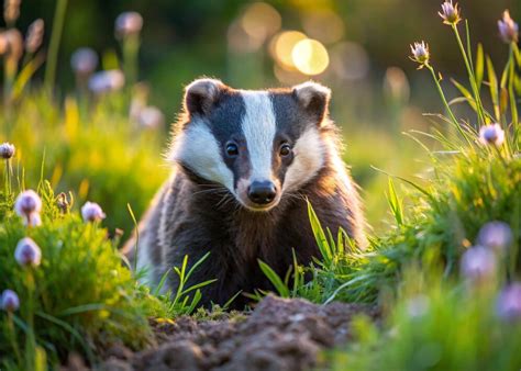 Stunning Badger In Its Natural Environment Premium Ai Generated Image