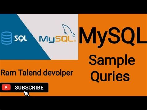 SQL MySQL My SQL Basics My SQL Sample Quries YouTube