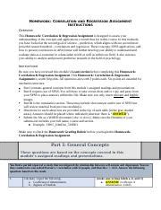 Understanding Correlation And Regression In Psychology Homework Course Hero