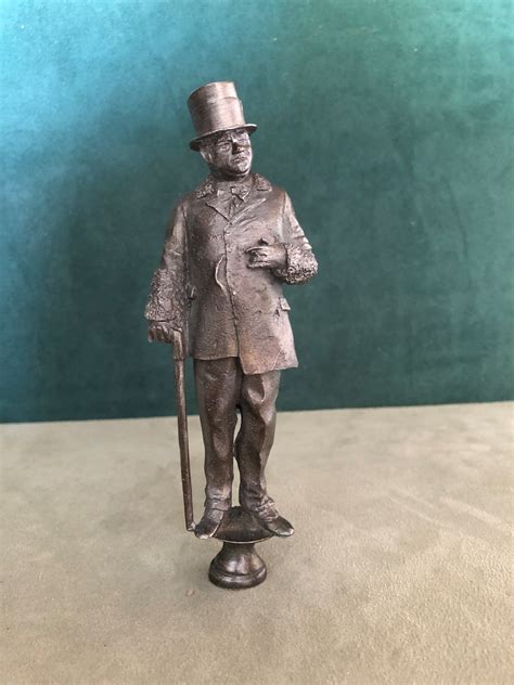 W C Fields Pipe Tamper Figure Solid Fine Pewter Etsy