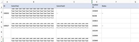 Excel Wrap Text Of A Sheet With Merged And Not Merged Cells Stack