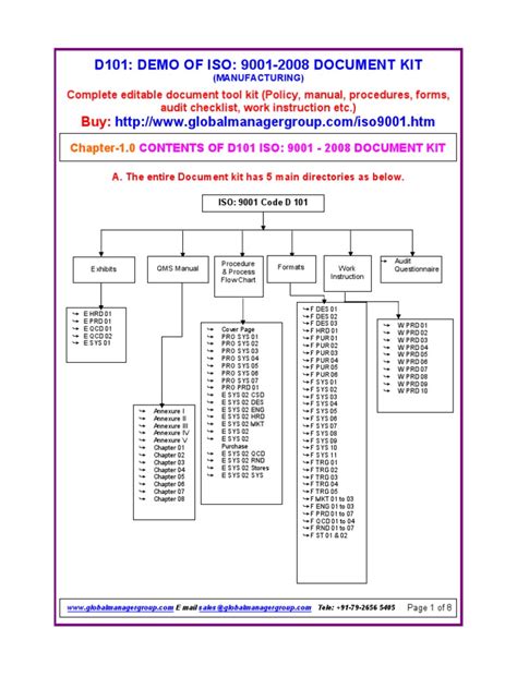 Iso 9001 2008 Document Kitpdf Iso 9000 Documentation Free 30 Day