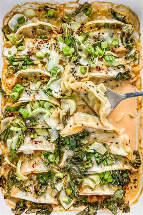 One Pan Dumpling Bake This Healthy Table