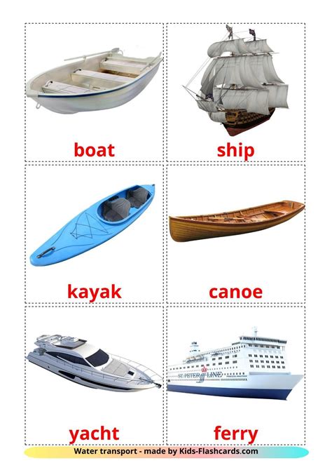 Types Of Water Vehicles Word Pearls At Ebony Butters Blog