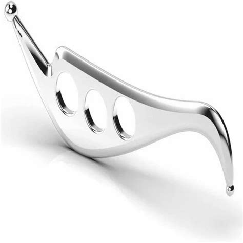 Silver Ms Gua Sha Massage Tool For Exercise Size 102inchlw At