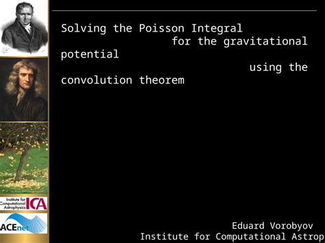 Ppt Solving The Poisson Integral For The Gravitational Potential