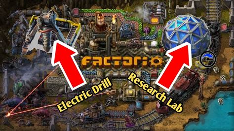 Factorio Episode 2 Building The Electric Drill And Research Lab Youtube