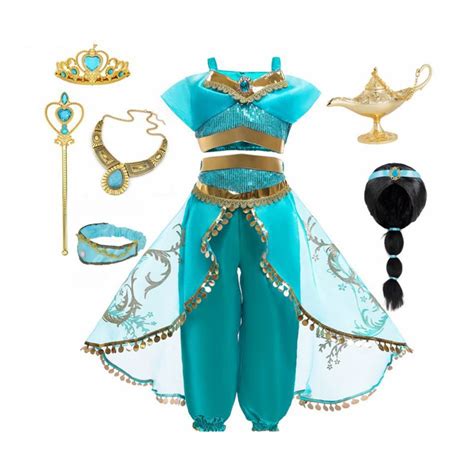 阿拉丁公主 裙紗款兒童 隔日到貨 台灣現貨發票 Wula烏拉 茉莉公主 兒童服裝 兒童萬聖節公主裝 阿拉丁公主 Mo 蝦皮購物