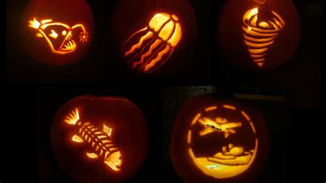 Ghost Pumpkin Carving Stencils